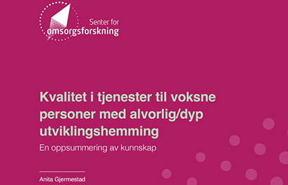 Kunnskapsoppsummering - Kvalitet i tjenester til voksne personer med alvorlig/dyp ...