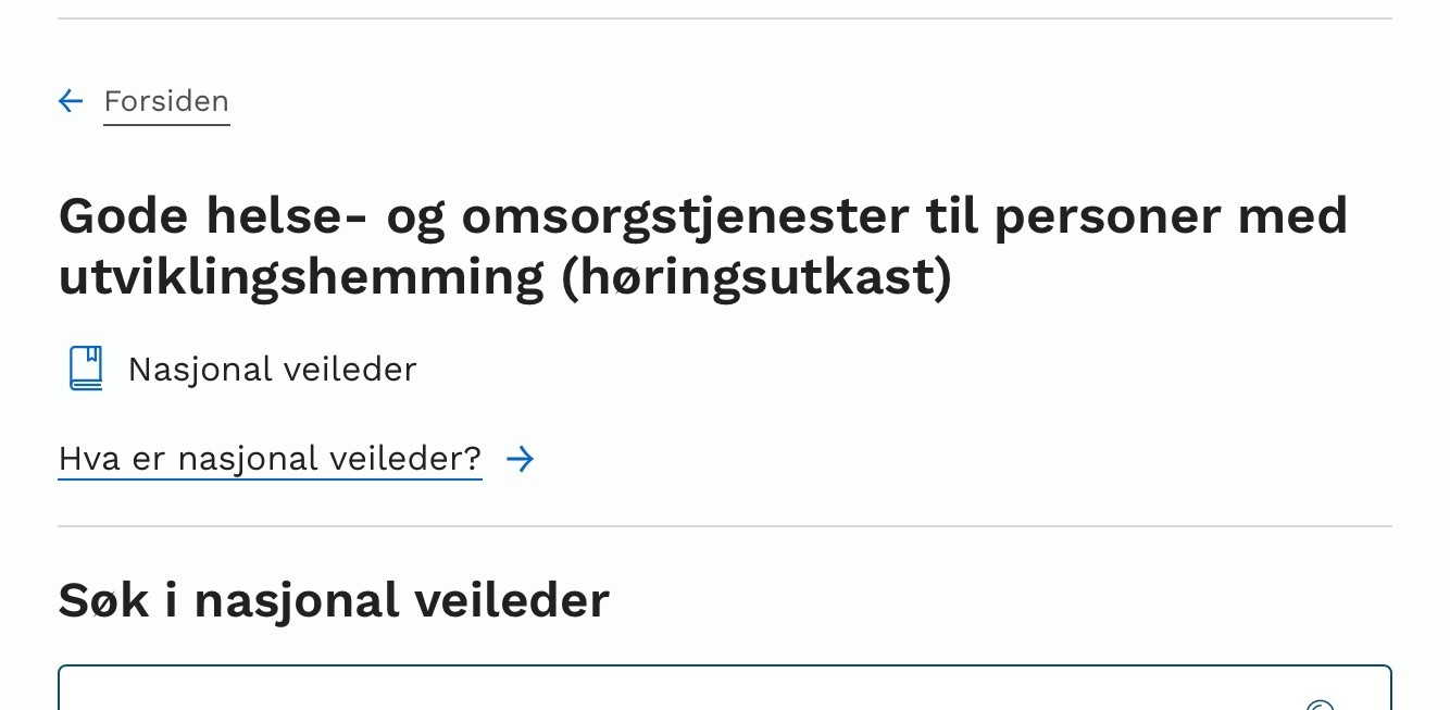 Veilederen ute på høring | Naku